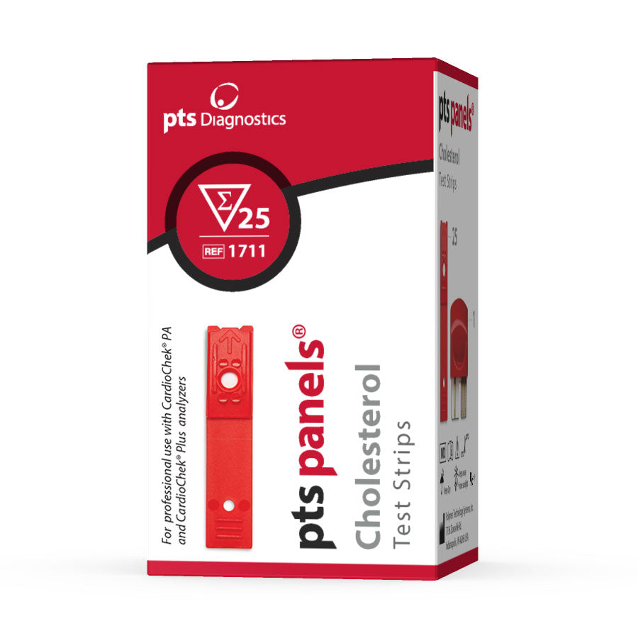 PTS Panels TOTAL CHOLESTEROL Test Strips (25 Tests) – TD Health Store
