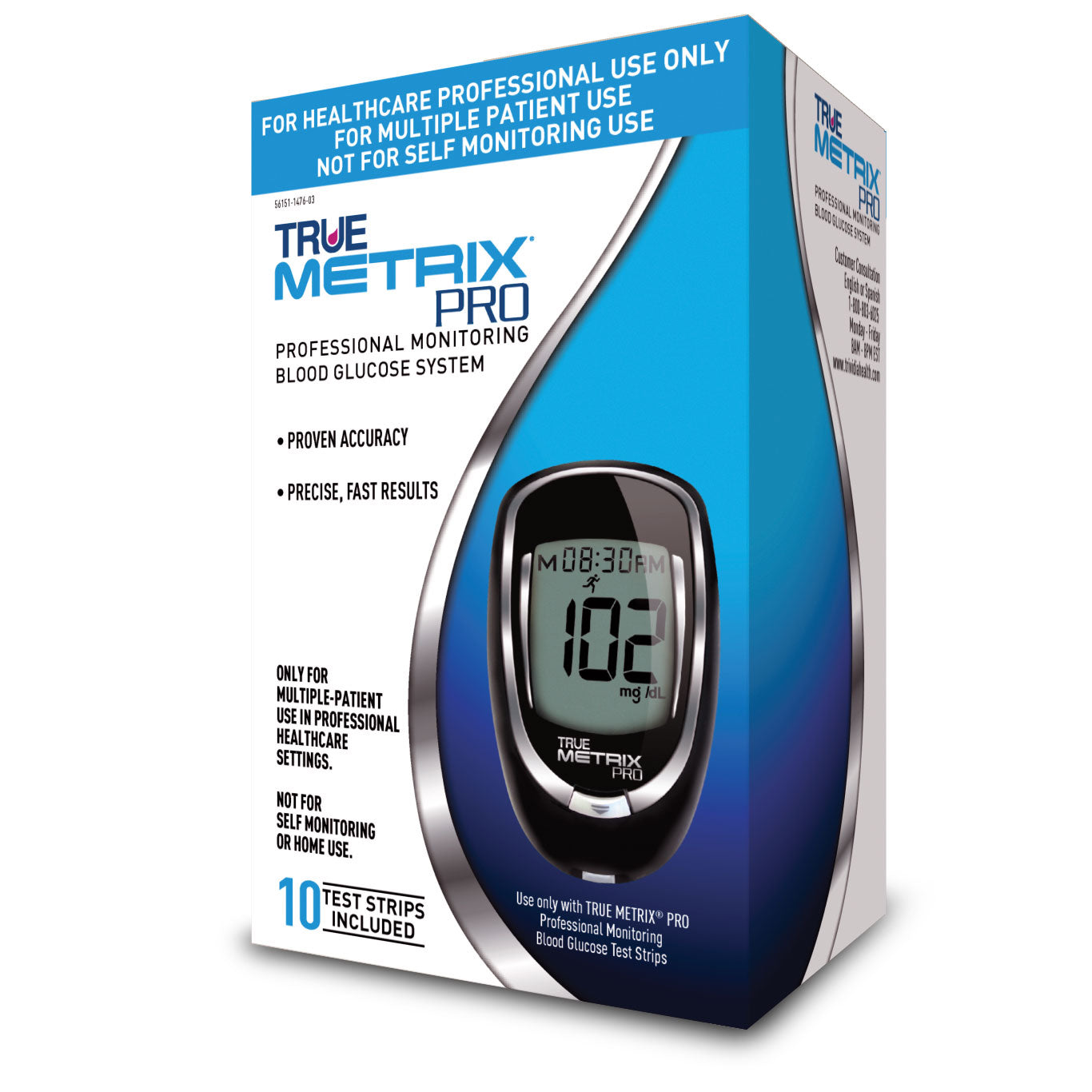 TRUE METRIX®PRO Professional Monitoring Blood Glucose Meter – TD Health ...